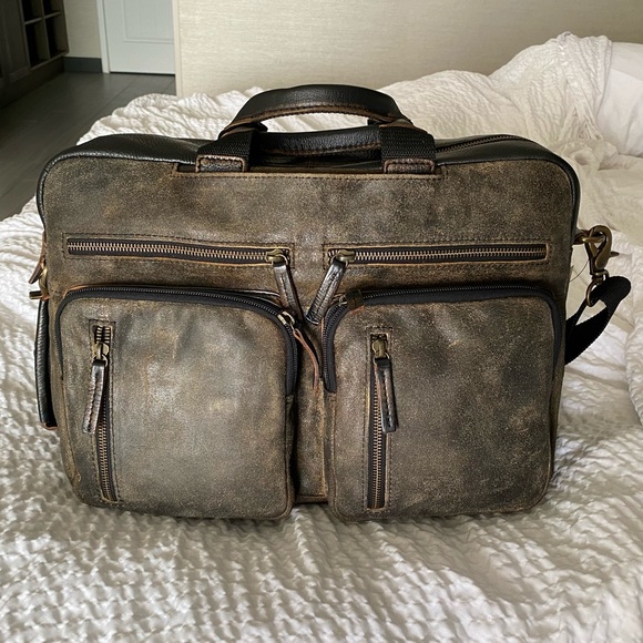 Wilsons Leather | Bags | Wilsons Leather Hybrid Backpackcomputer Bag ...